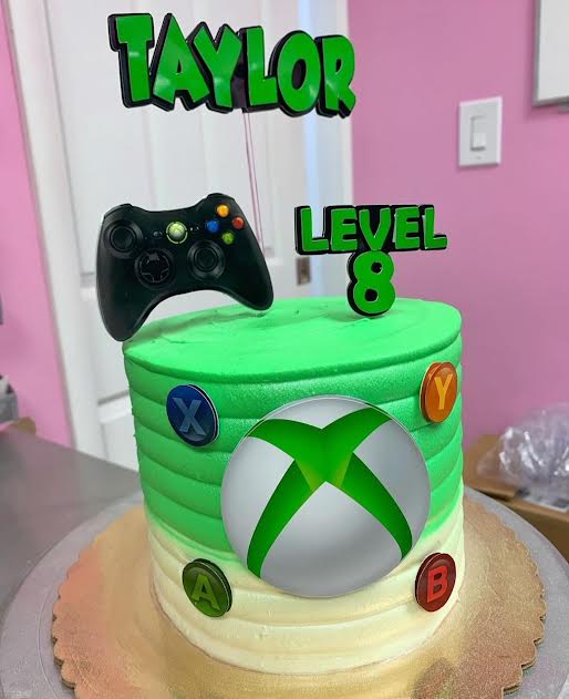 Xbox Cake Topper – PINK AND BLUE